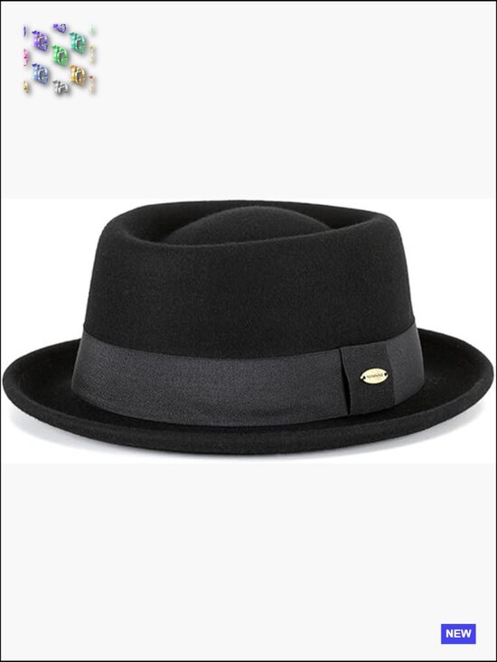 Accessories | Wool Felt Fedora Hat Vintage Style Short Brim Trilby Pork ...